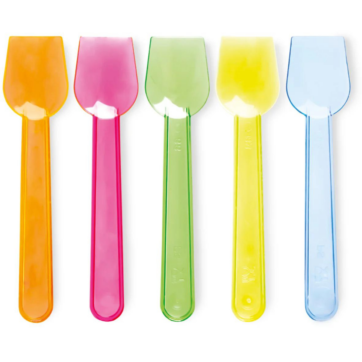 Palettina - Neon Transparent Mixed Colors Gelato Spoons – Gelato Supply