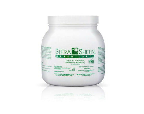 Stera-Sheen Green Label Sanitizer 4lb Jar – Gelato Supply